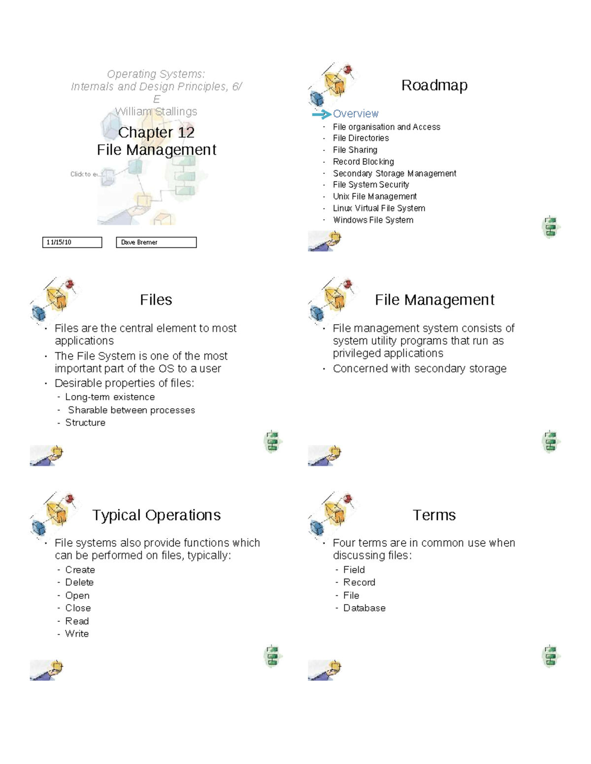 Operating Systems (OS) Chapter 12: File Management Overview - Studocu