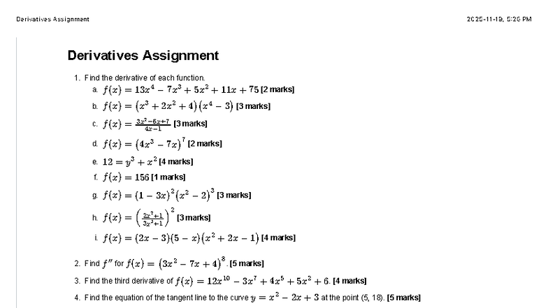 Derivatives Assignment 2: Comprehensive Problems and Solutions - Studocu