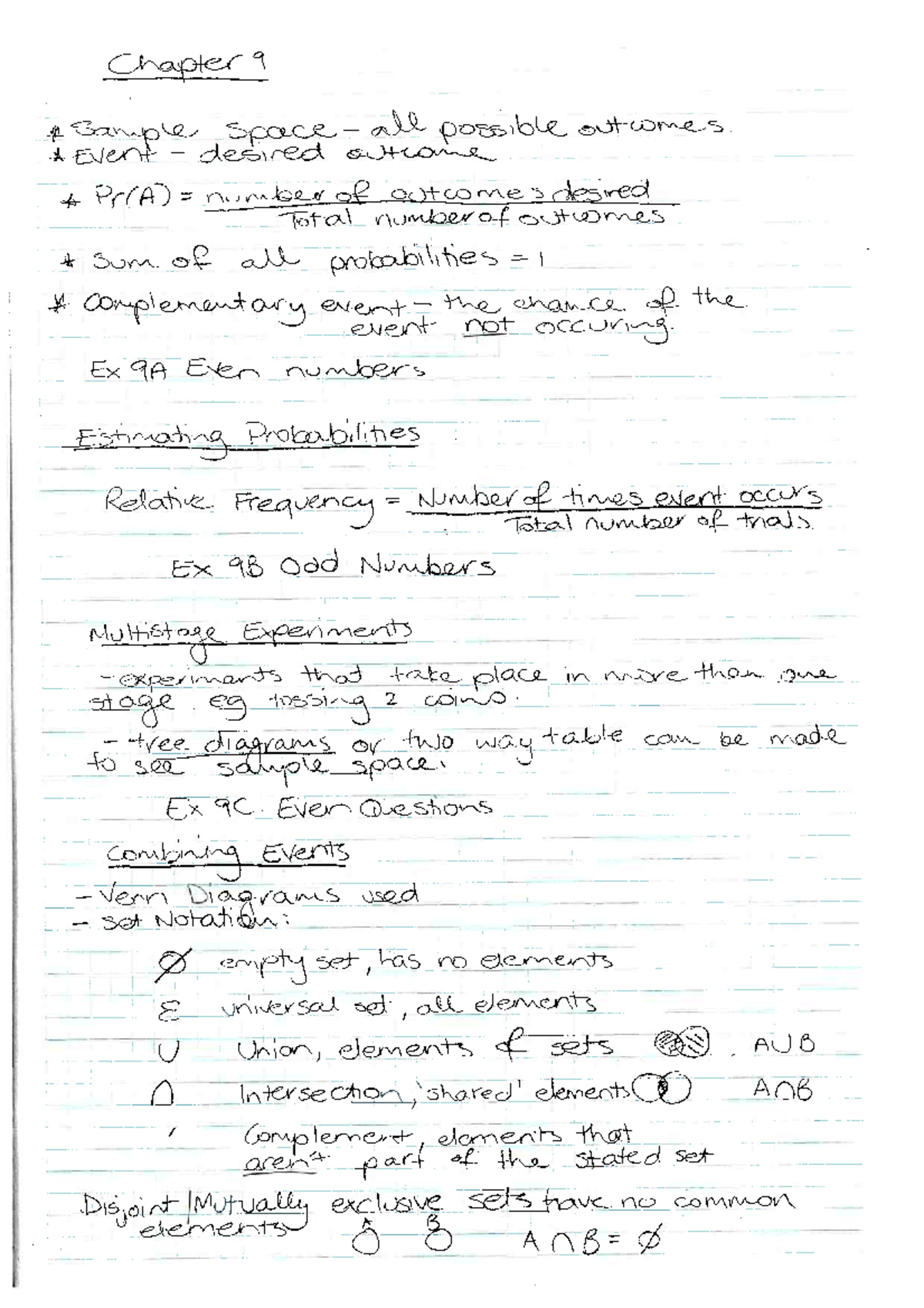 Chapter 9: Probability Concepts and Examples - Studocu