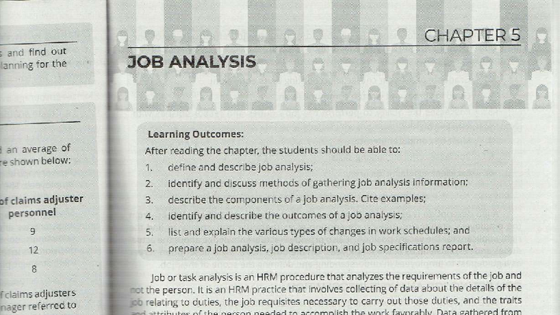 CHAPTER 5: Job Analysis and Its Importance in HRM - Studocu