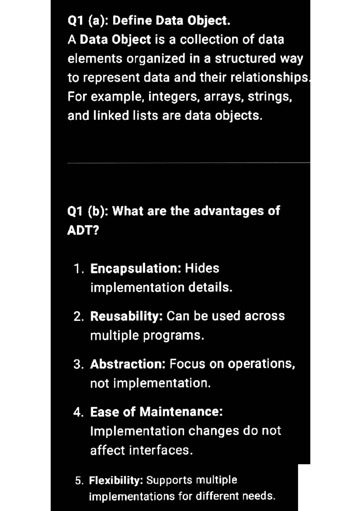 Data Structures & Algorithms: Key Concepts & Applications (CS101) - Studocu