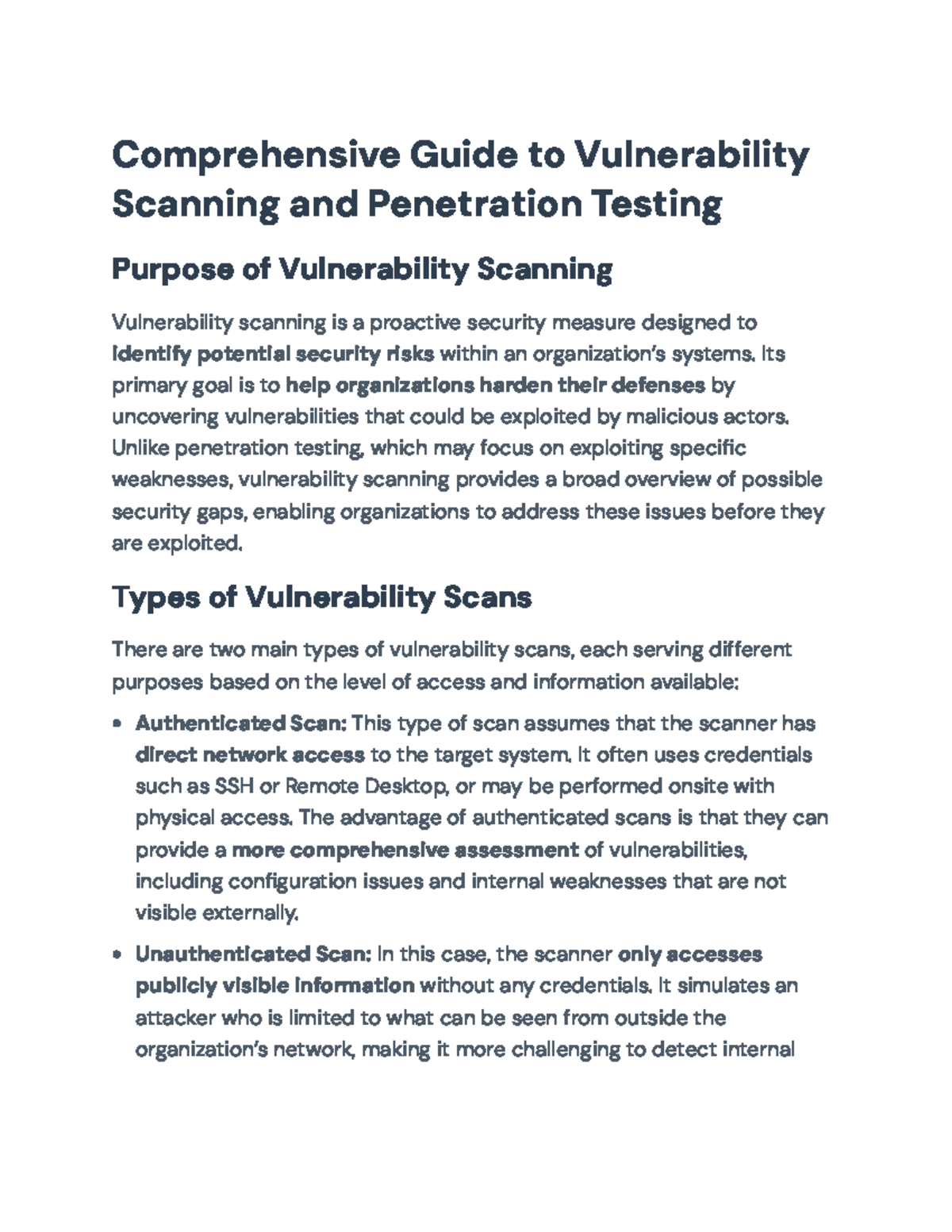 Vulnerability Scanning & Penetration Testing Overview: A Comprehensive ...