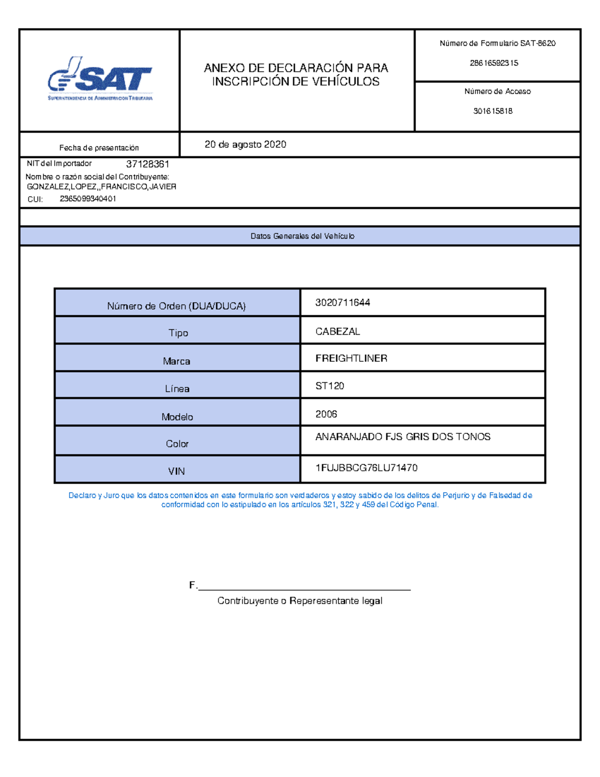 Formulario SAT-37128361 para Inscripción de Vehículos - Studocu