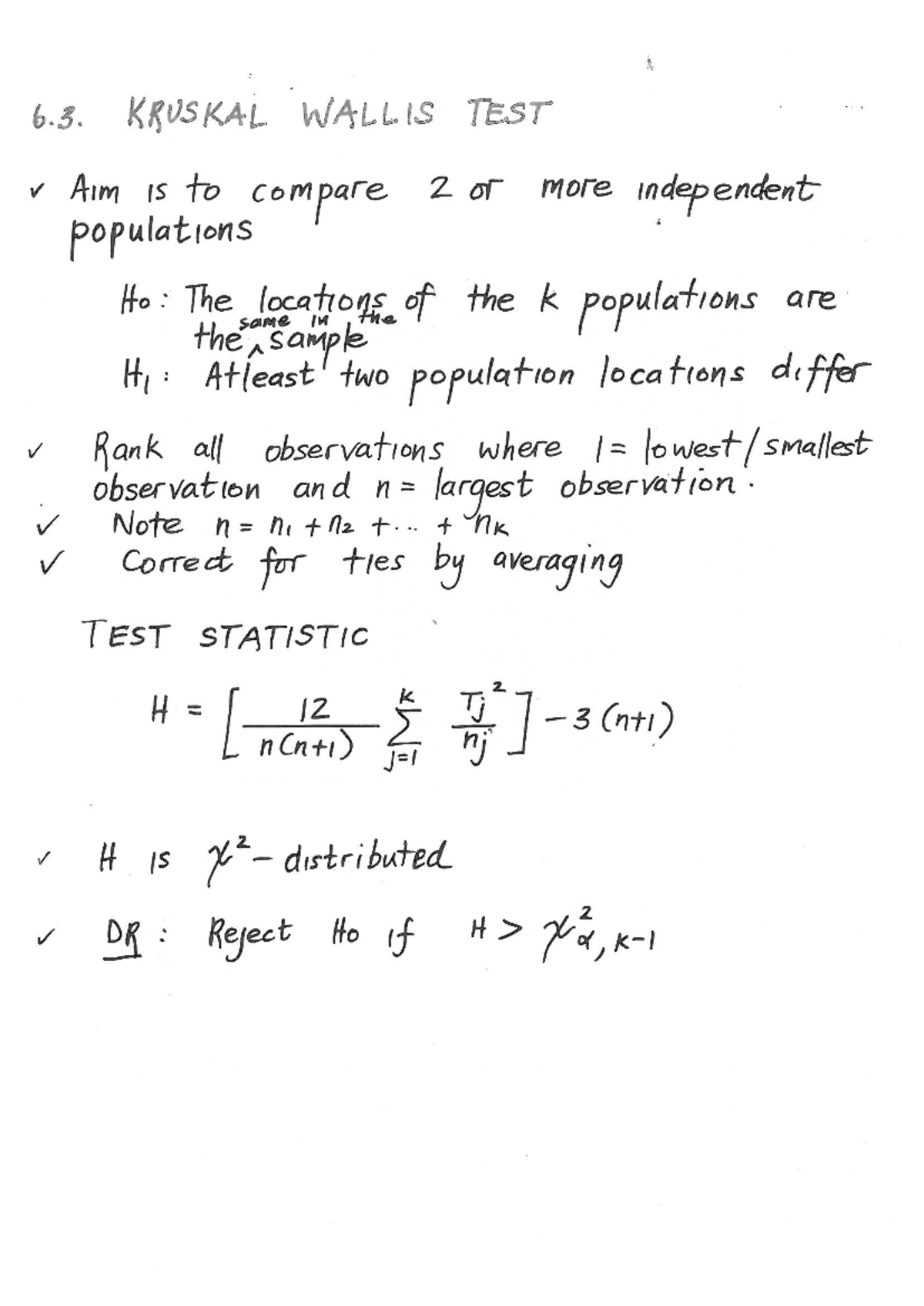 Kruskal-Wallis Test Overview and Example - Studocu