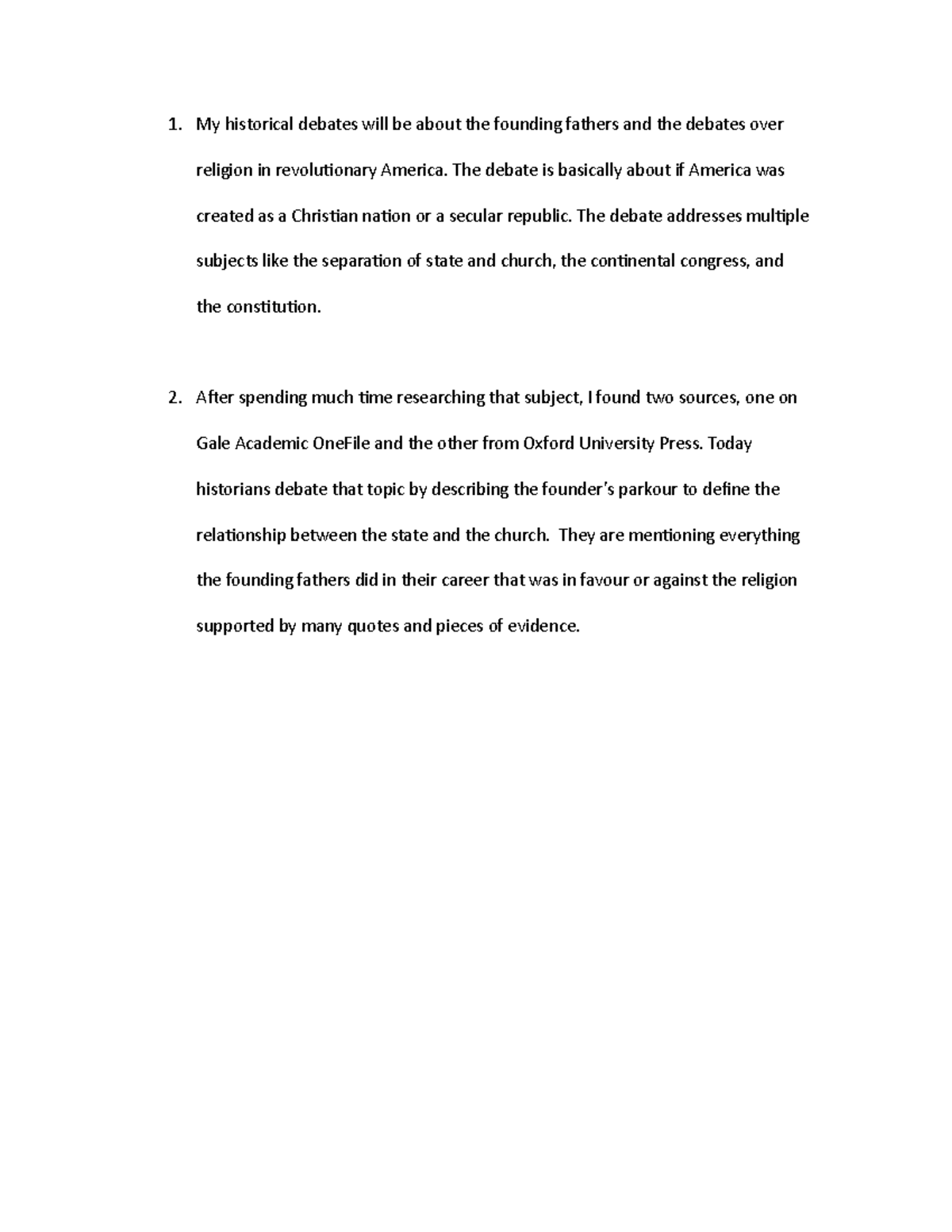 Historical Debate: Founding Fathers & Religion in Revolutionary America ...