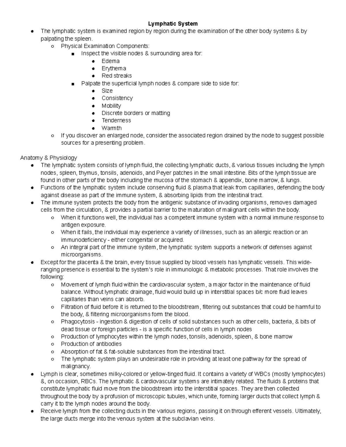 Chapter 10: Comprehensive Overview of the Lymphatic System - Studocu
