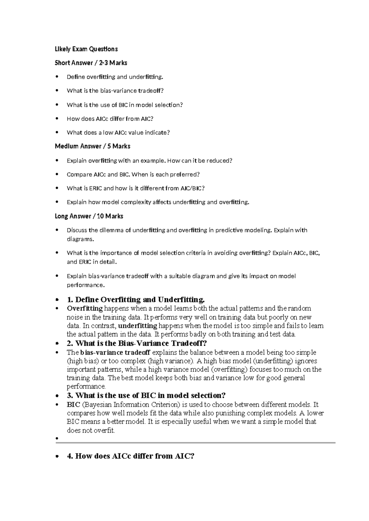 Data Mining 4: Understanding Overfitting, Underfitting, and Model ...