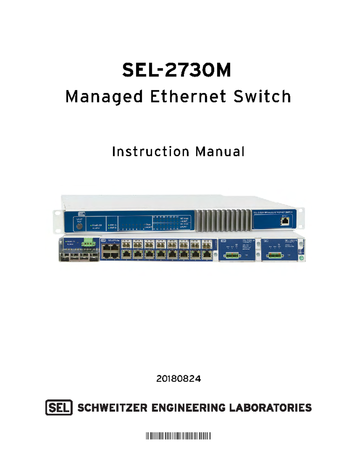 SEL-2730M Managed Ethernet Switch Instruction Manual 2018 - Studocu