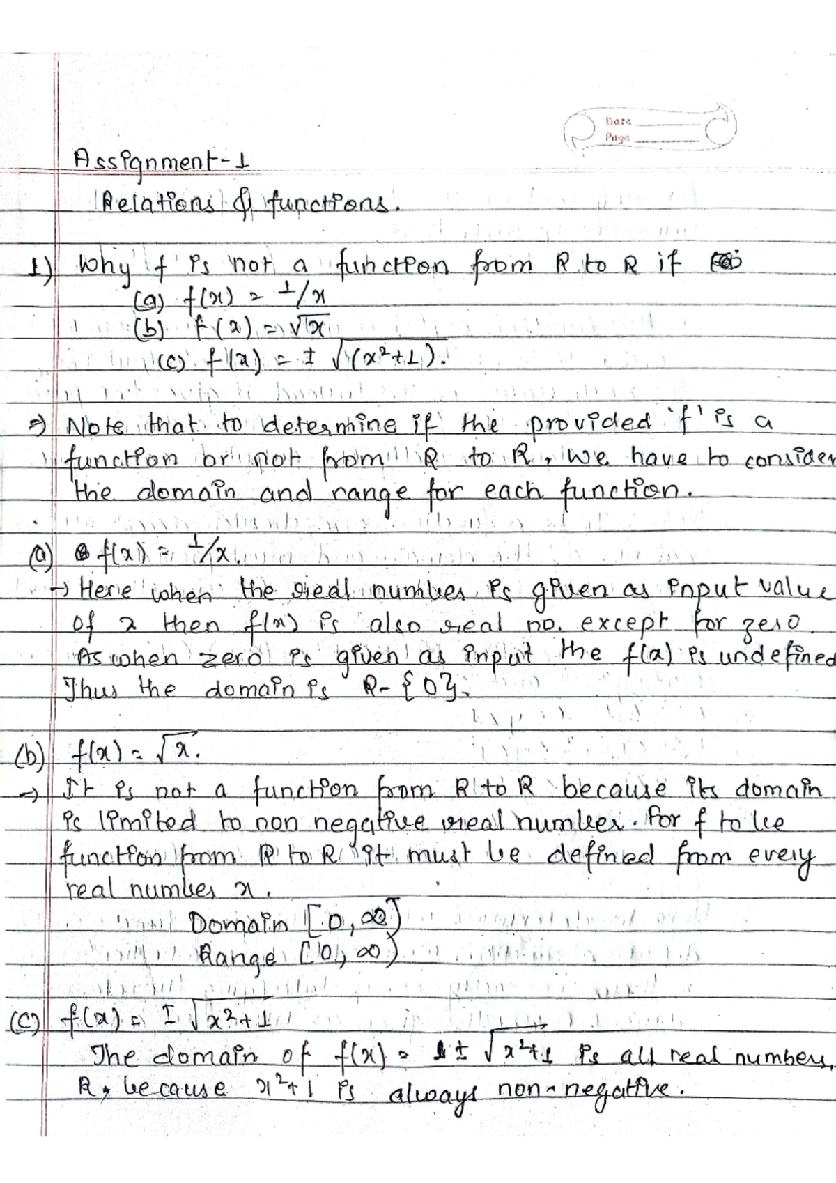 Analysis of Relations and Functions in TOC - Assignment 2023 - Studocu