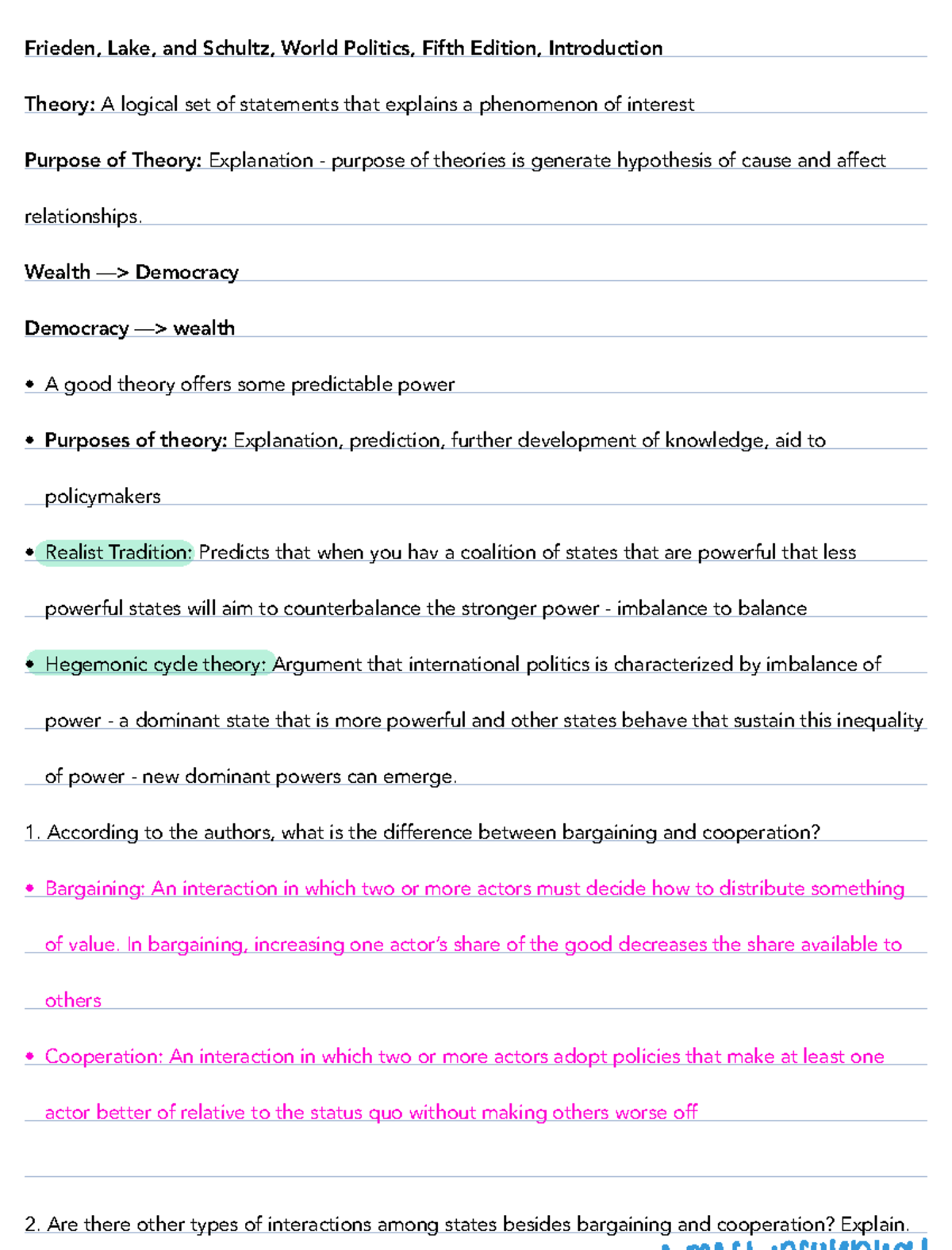 International Relations Theories: Realism, Liberalism, & Constructivism ...