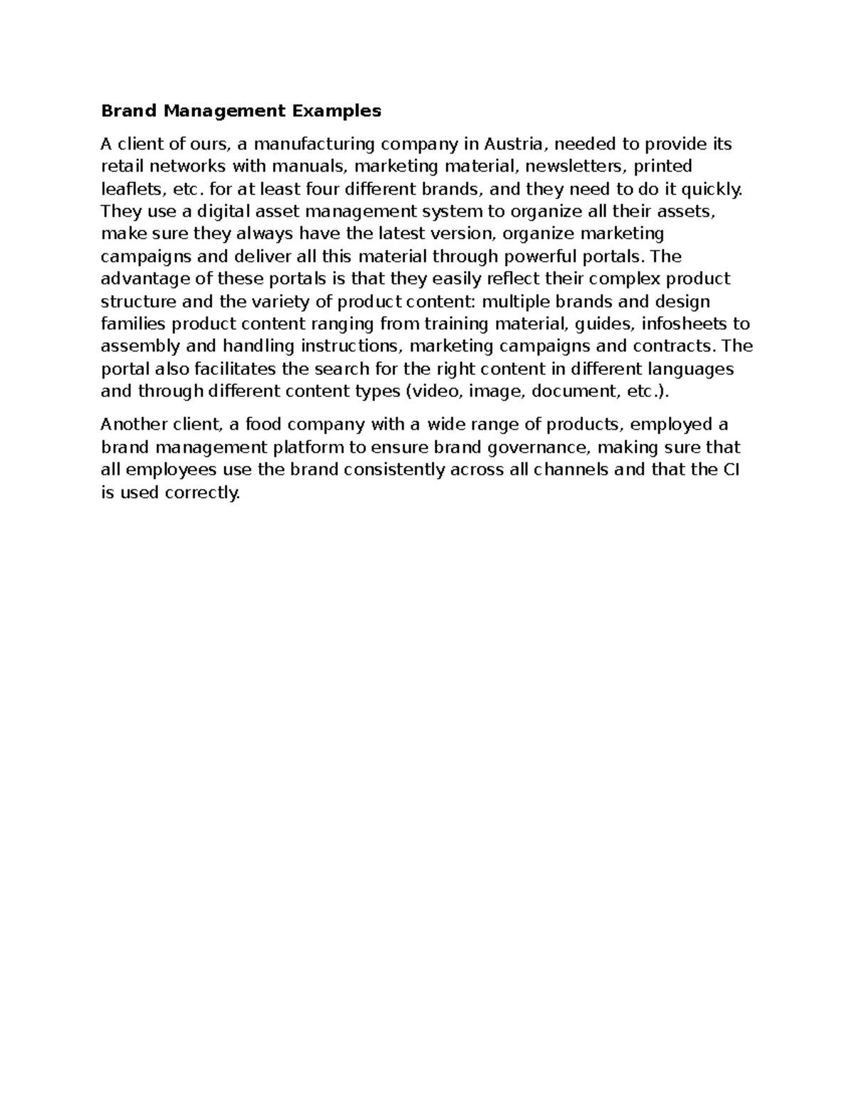 Brand Management Case Studies: Effective Strategies & Tools - Studocu