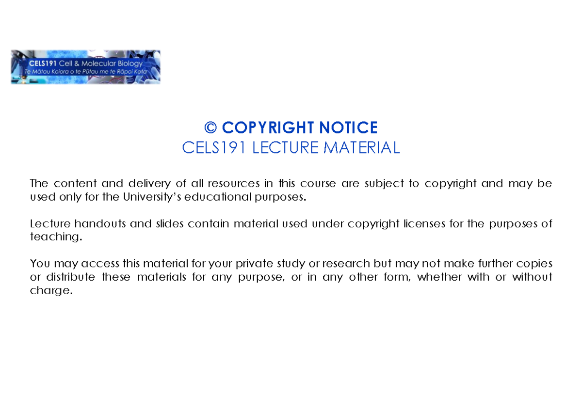 CELS191 2025 Lecture 15: Eukaryotic Cell Division - Meiosis Overview - © COPYRIGHT NOTICE ...