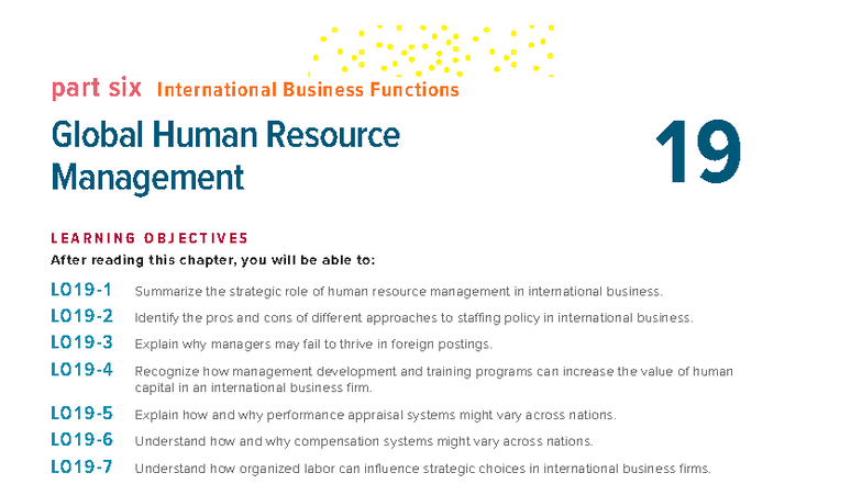 Global HRM Strategies: Managing a Diverse Workforce in IB 19 - Studocu