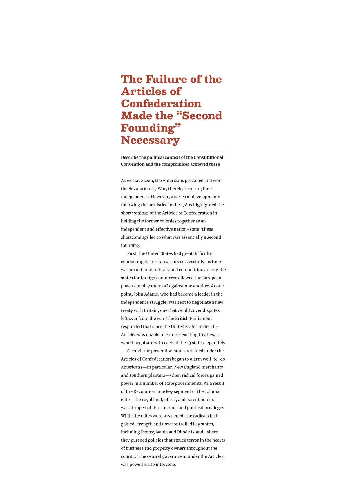 Constitutional Compromises of 1787: The Great Compromise & Slavery ...