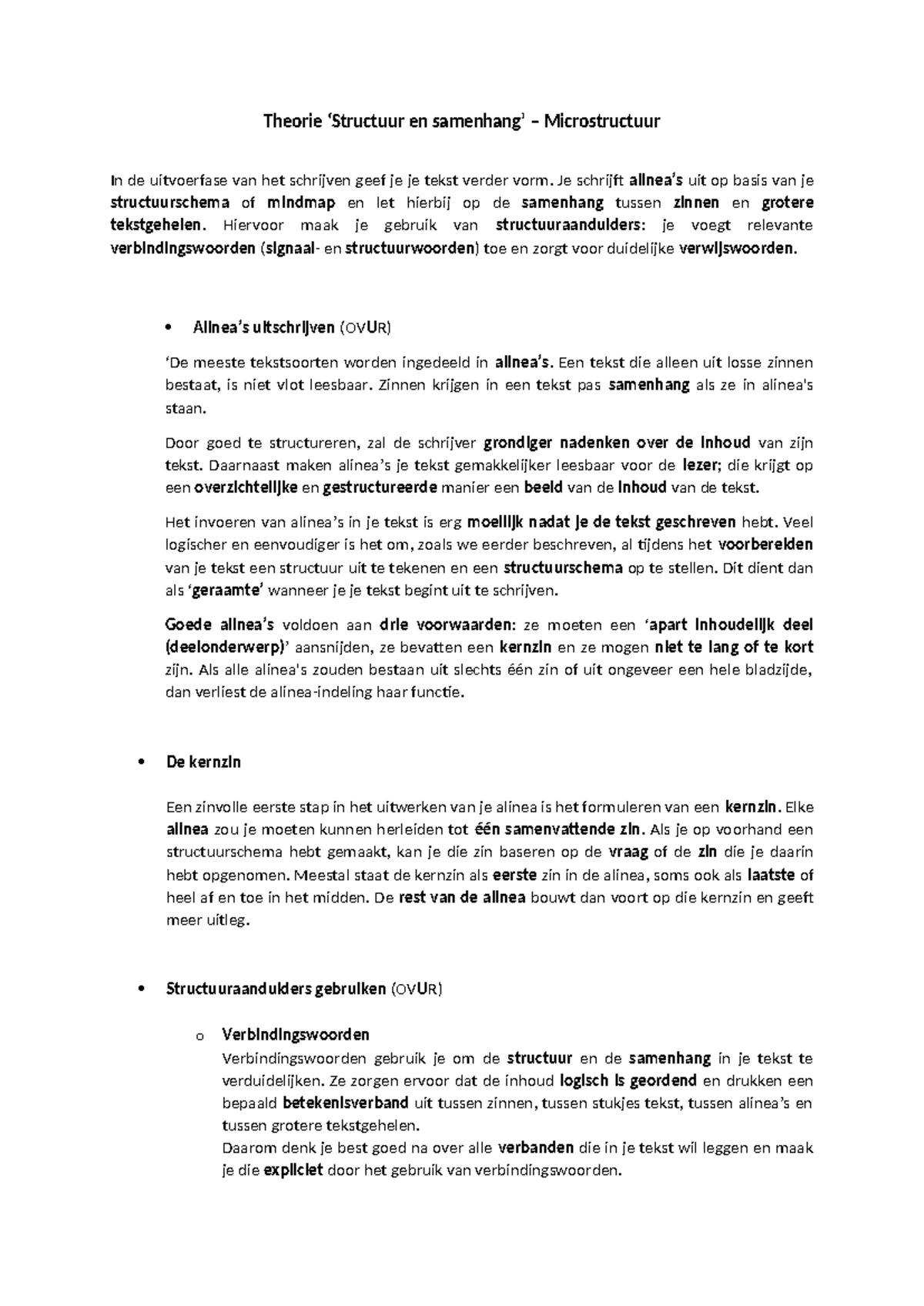 Theorie Structuur en Samenhang: Microstructuur Uitleg en Voorbeelden ...