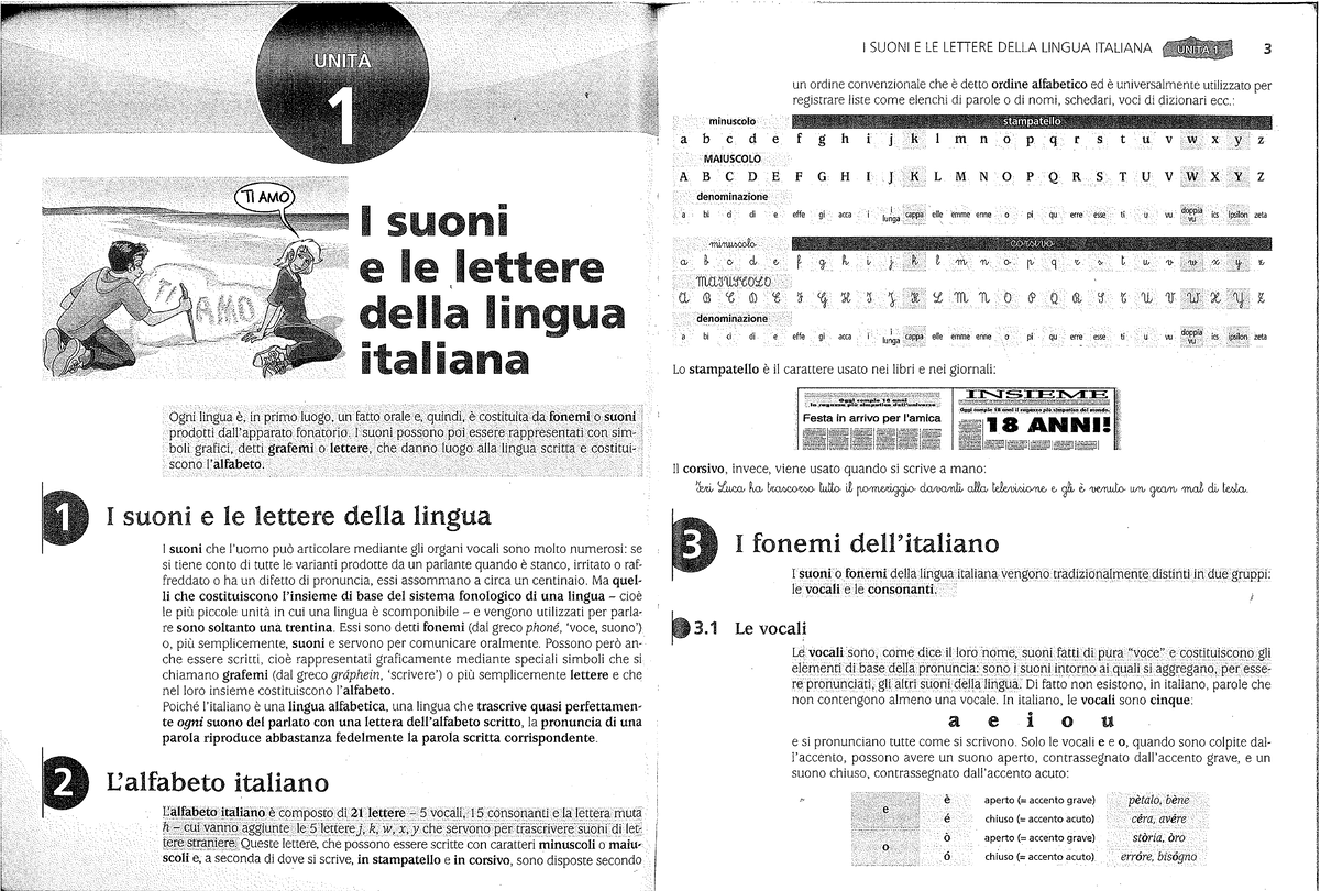 FONETICA E ORTOGRAFIA DELLA LINGUA ITALIANA - ESERCIZI 40 LE - Studocu