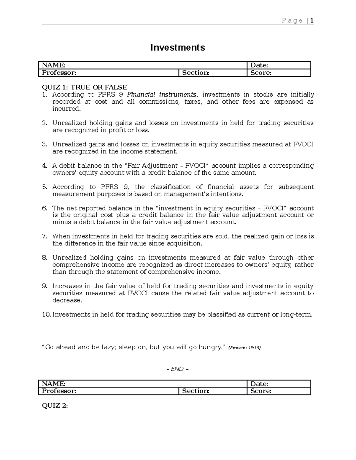 Investments - Guide in answering or studying Intermediate Accounting 1b ...