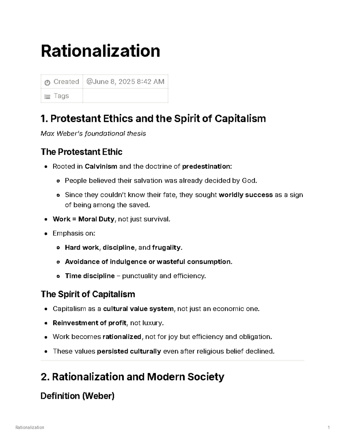 Rationalization and Its Impacts on Modern Bureaucracy (SOC 101) - Studocu