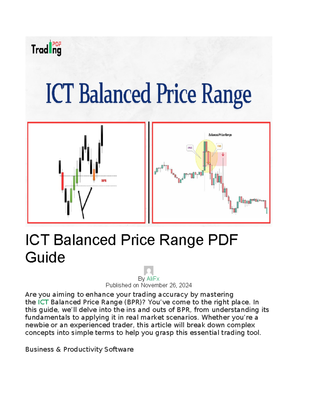 ICT Balanced Price Range (BPR) Trading Guide - Studocu