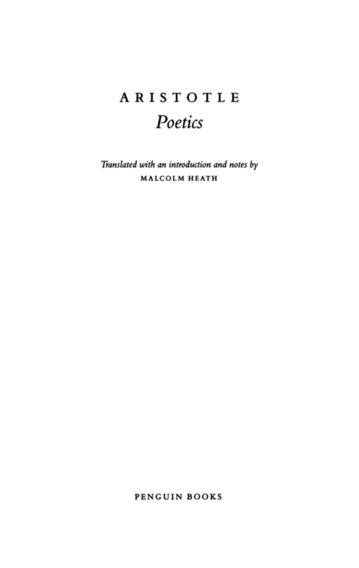ARISTOTLE Poetics: Analysis of Tragedy Components and Structure - Studocu