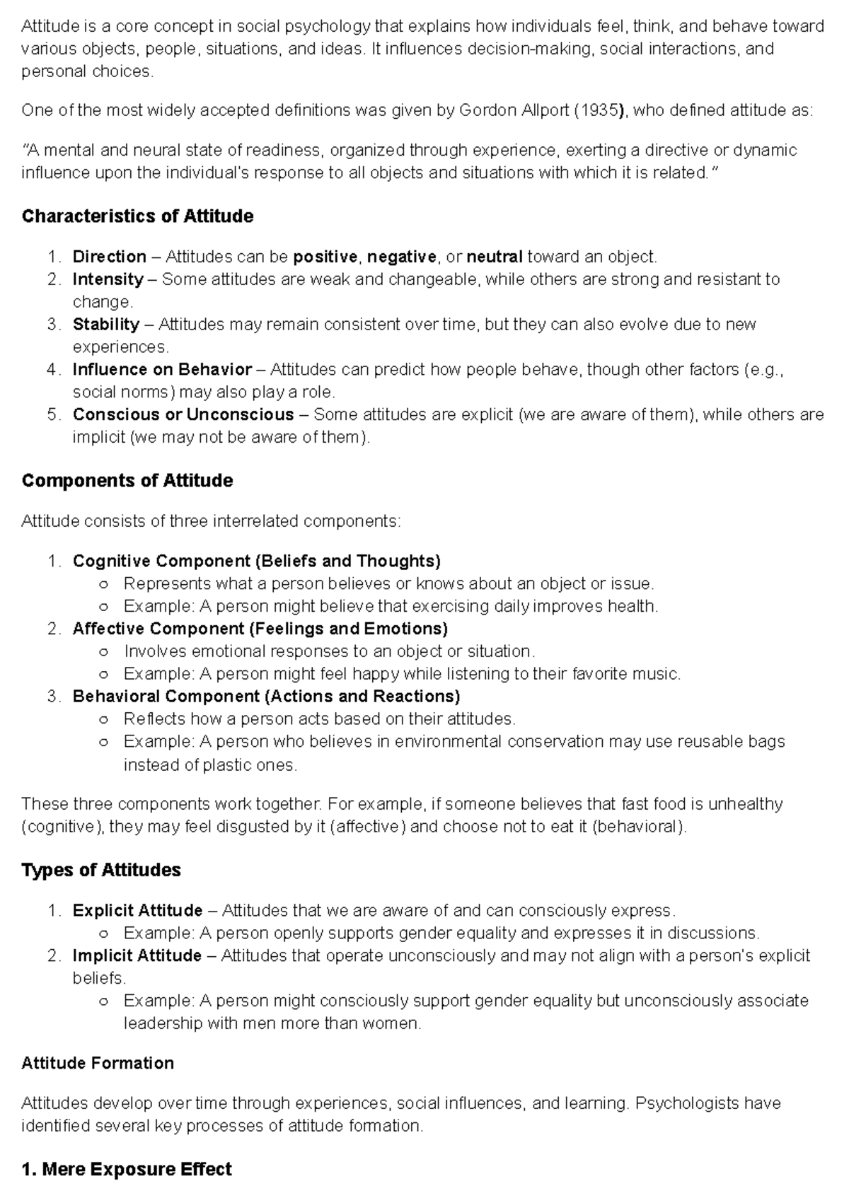 Attitude: Key Concepts in Social Psychology (Cognitive Psychology ...