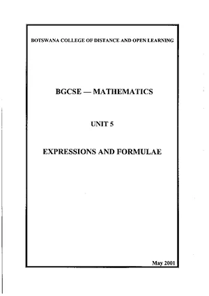 0563 - BGCSE Mathematics Syllabus and Assessment Guidelines - Studocu