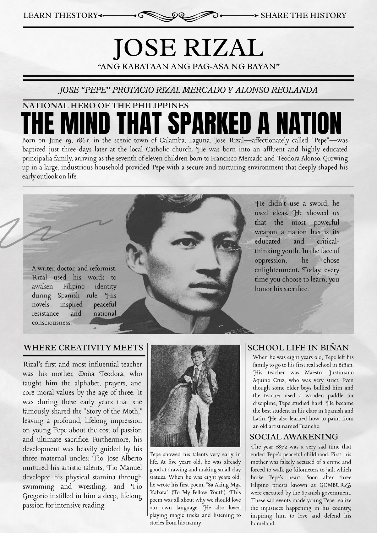 Jose Rizal: The Early Life and Legacy of a National Hero - Studocu