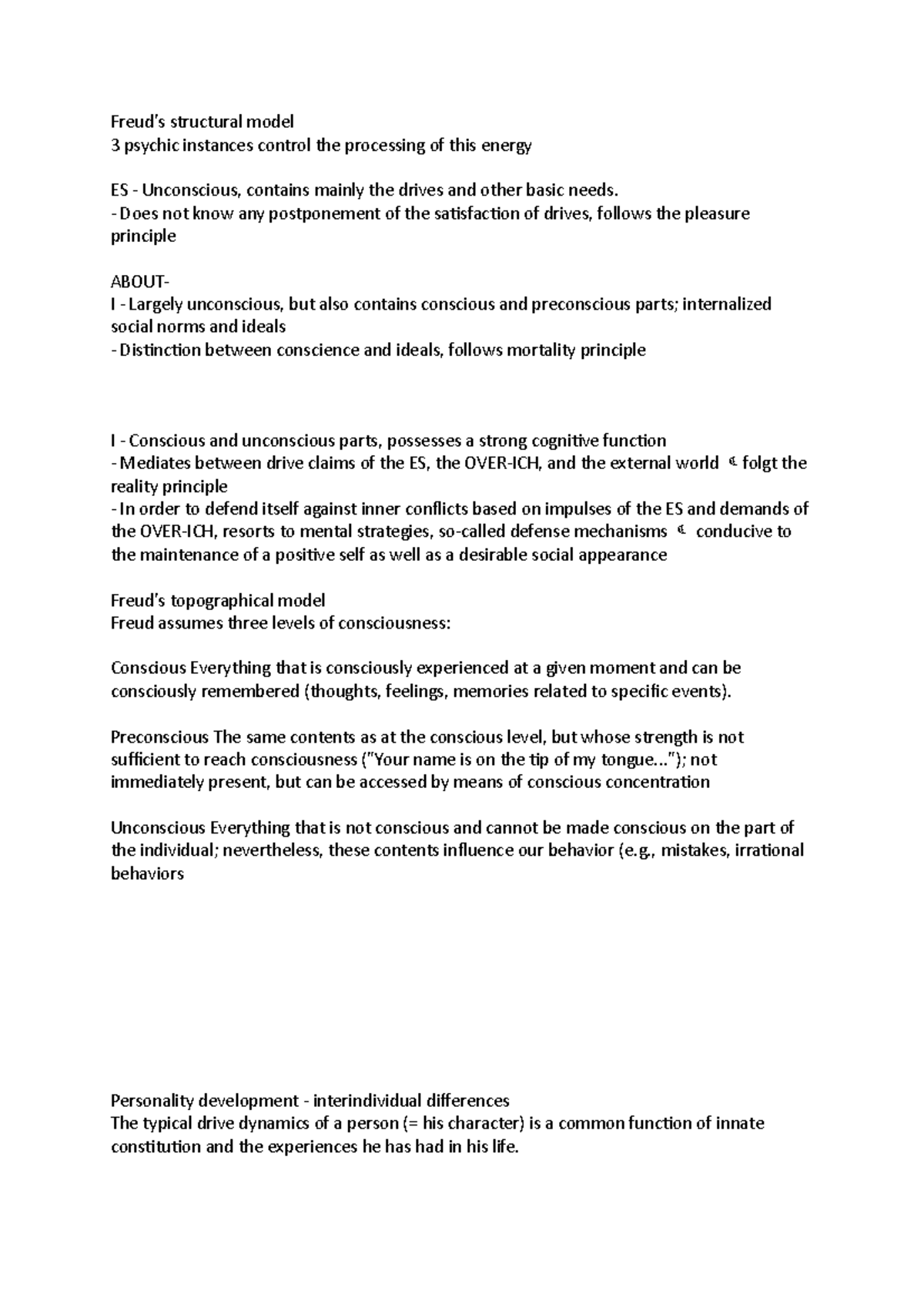 Freud's Structural & Topographical Models in Social Psychology (PSY 101 ...