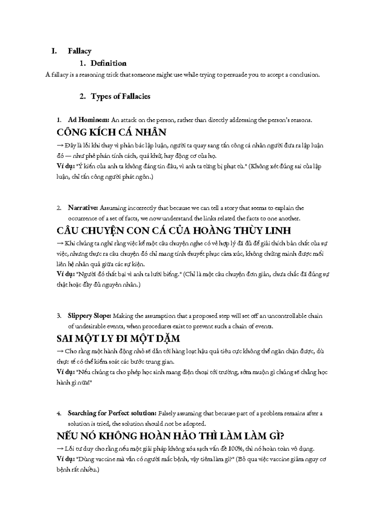 Advanced Reading Revision: Understanding Fallacies and Evidence - Studocu