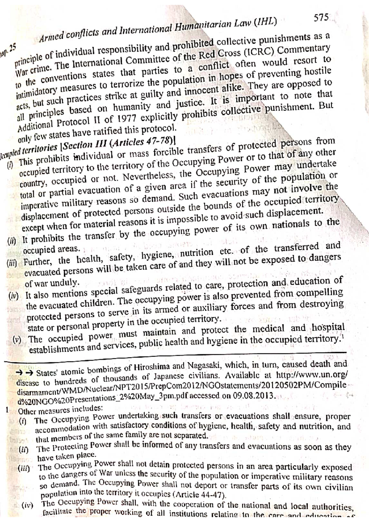 Geneva Convention IV Summary and Key Points Analysis - Studocu