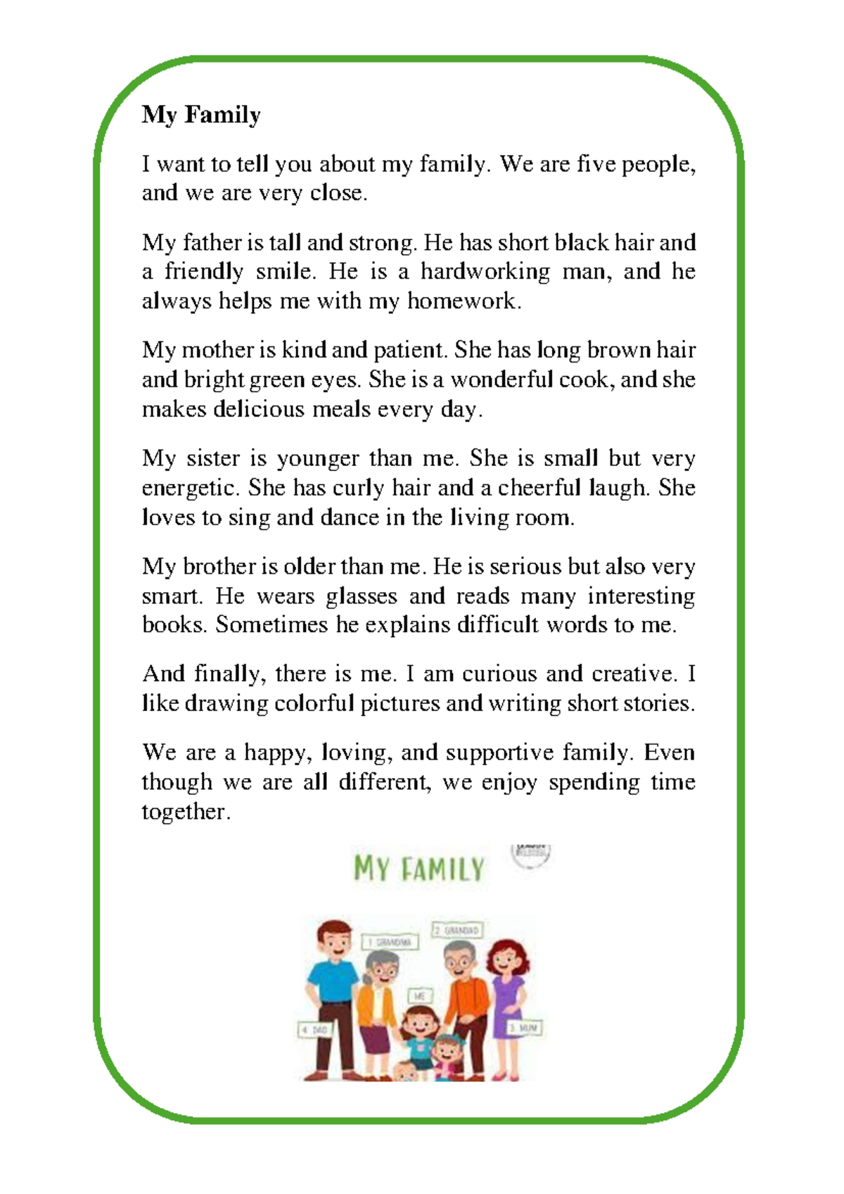 MY Family Essay Notes - A Close-Knit Unit - Studocu