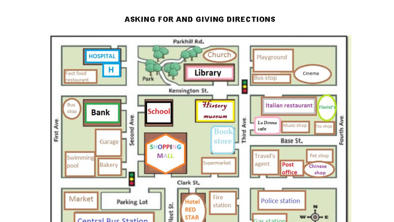 Giving Directions Homework: True/False & Map Exercises - Studocu