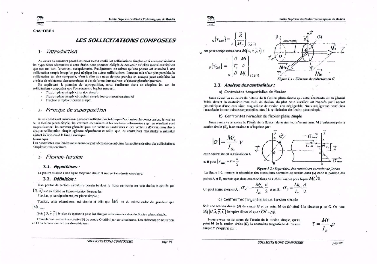 CHAPITRE 1 : SOLLICITATIONS COMPOSÉES - R A (S) - ISET Mahdia - Studocu