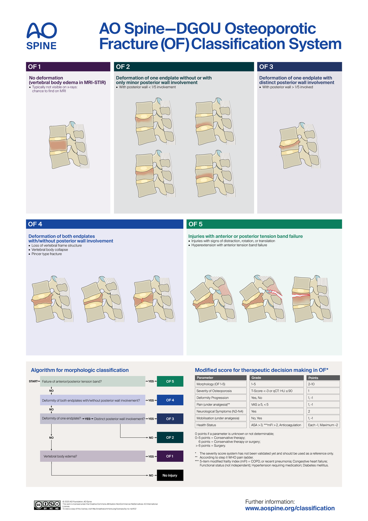 AO Spine Osteoporotic Fracture Classification Overview (OF System ...