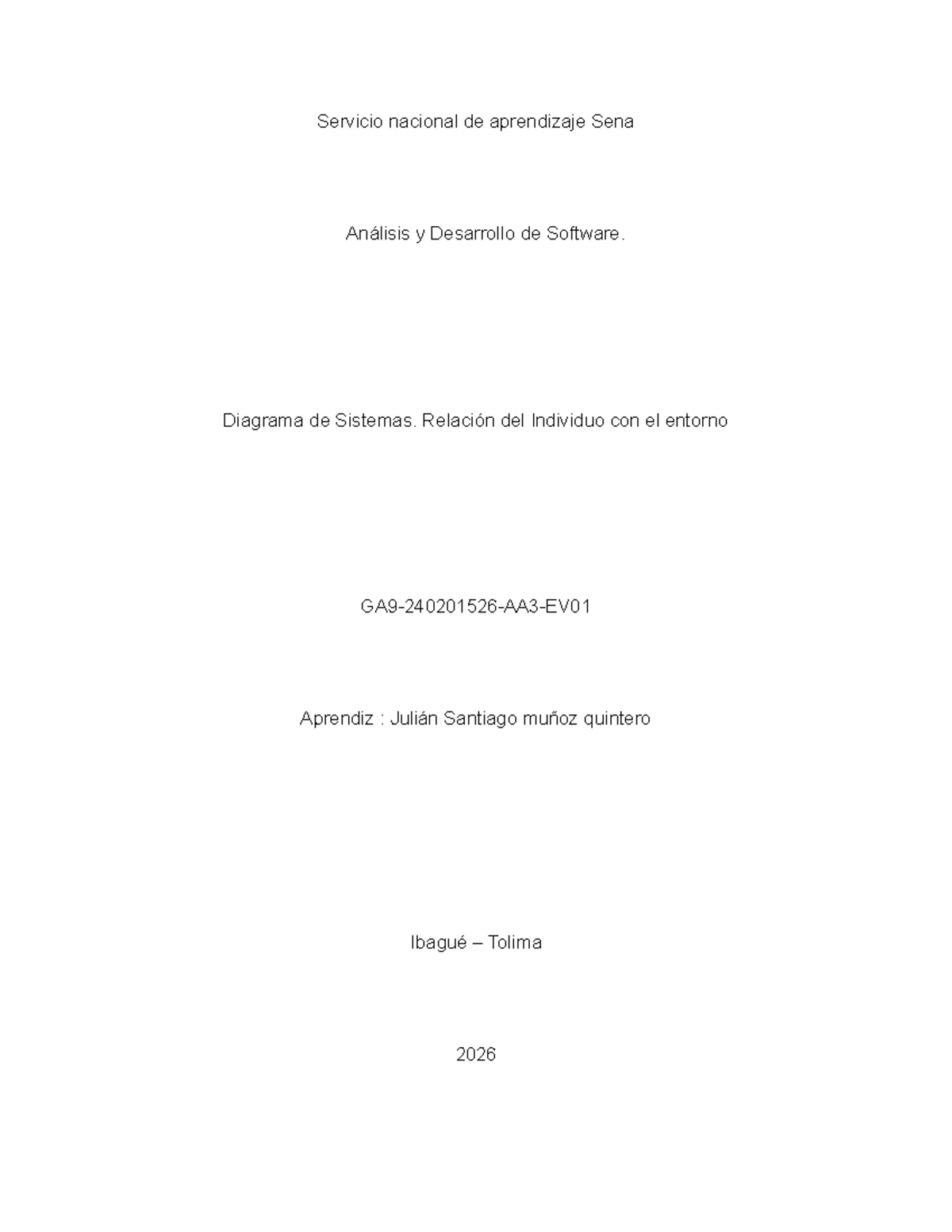 Análisis y Desarrollo de Software: Diagrama de Sistemas GA9-2402015 ...