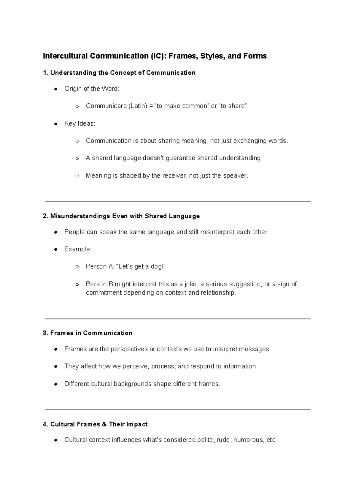 Intercultural Communication (IC): Understanding Frames, Styles & Forms ...