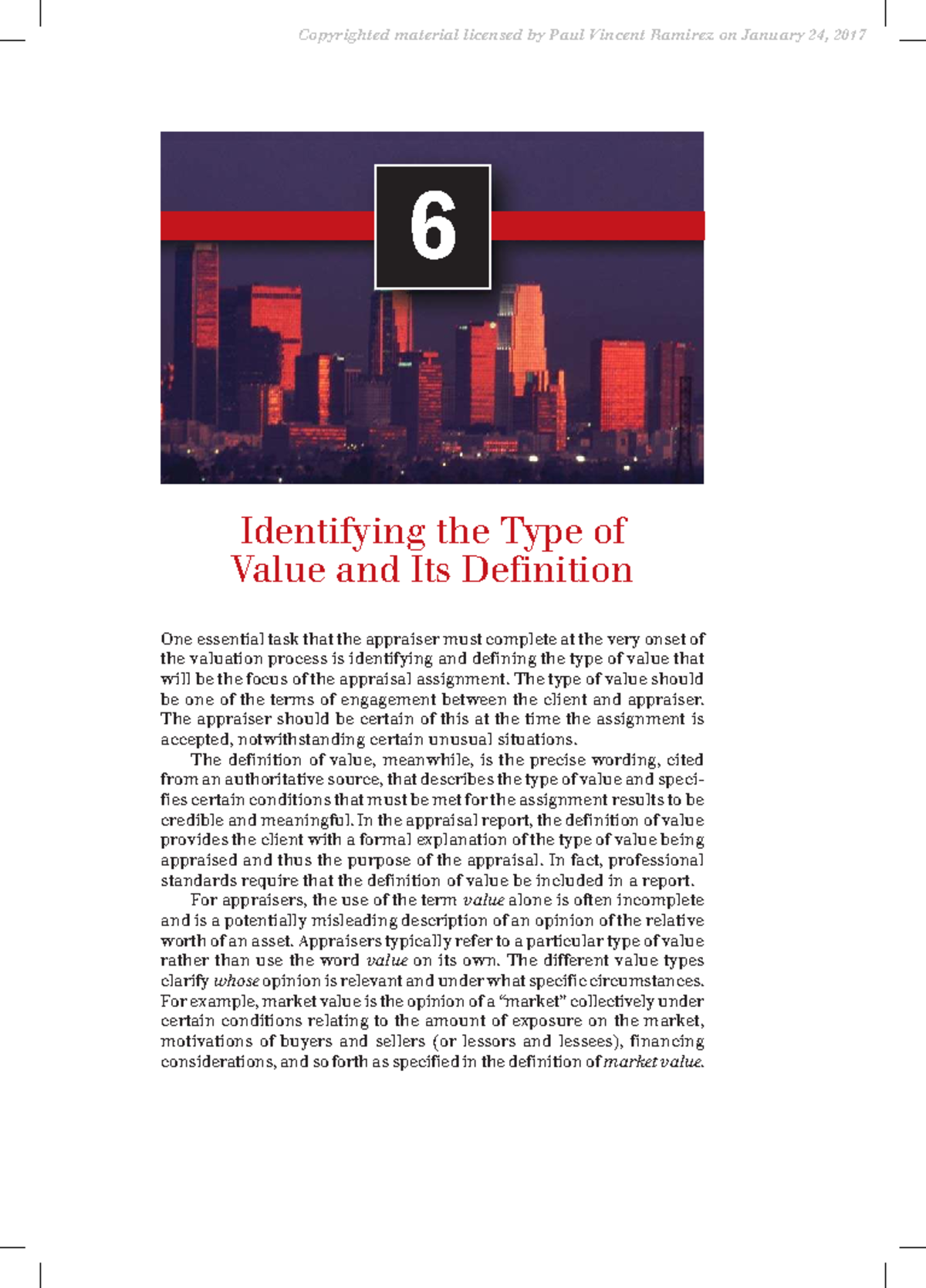 Chapter 6 - Identifying Value Types and Their Definitions - Studocu