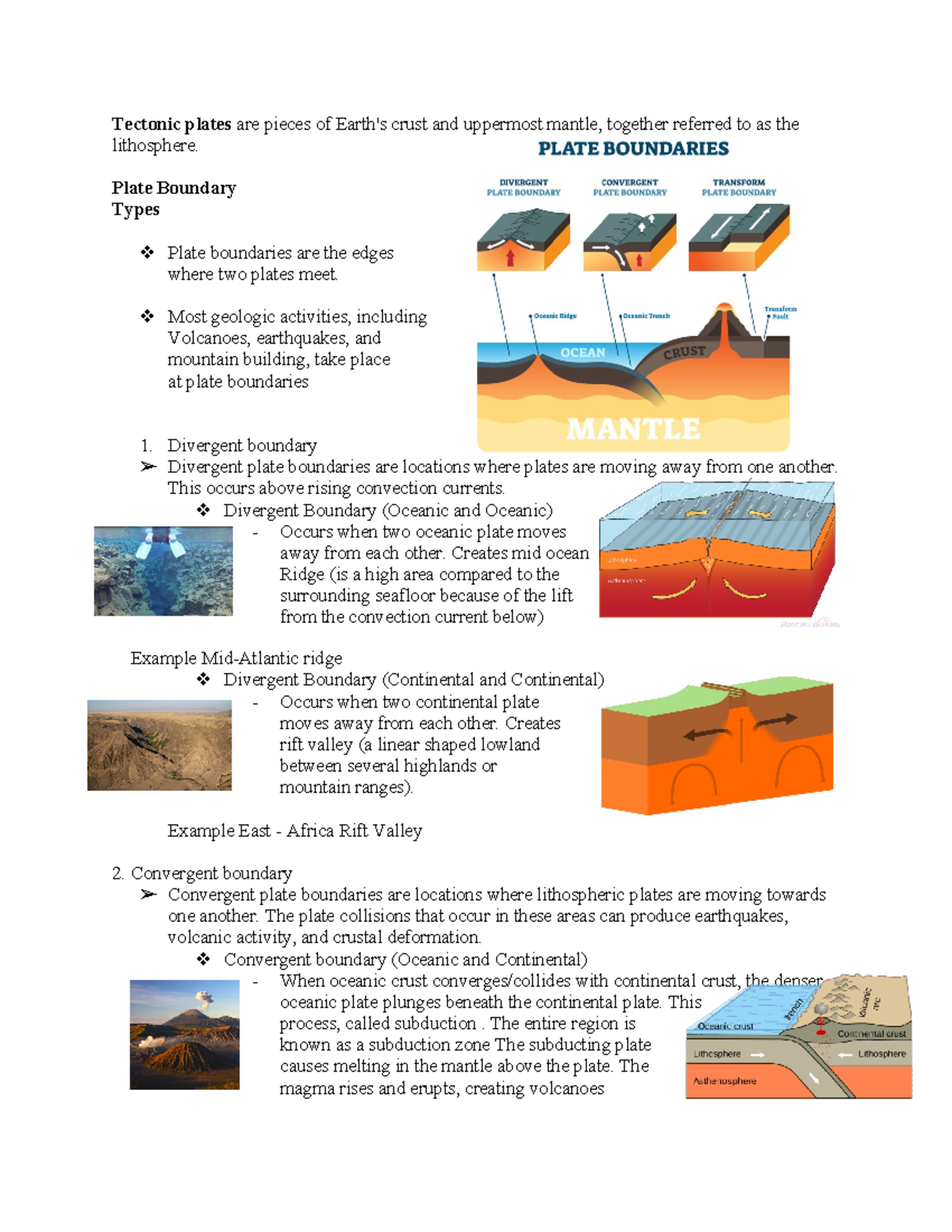 Grade 10 Earth Science Q1: Tectonic Plates and Seismic Activity Notes ...
