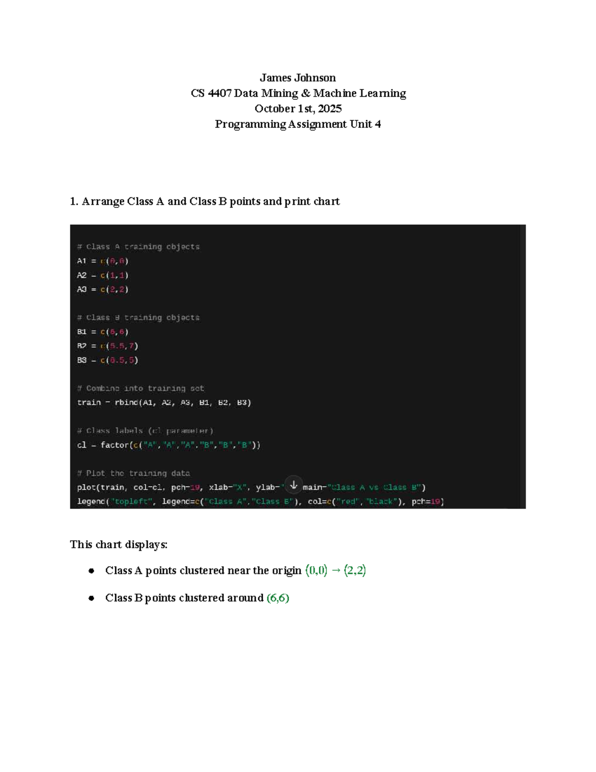 CS 4407 Data Mining ML Programming Assignment 4 Summary - Studocu