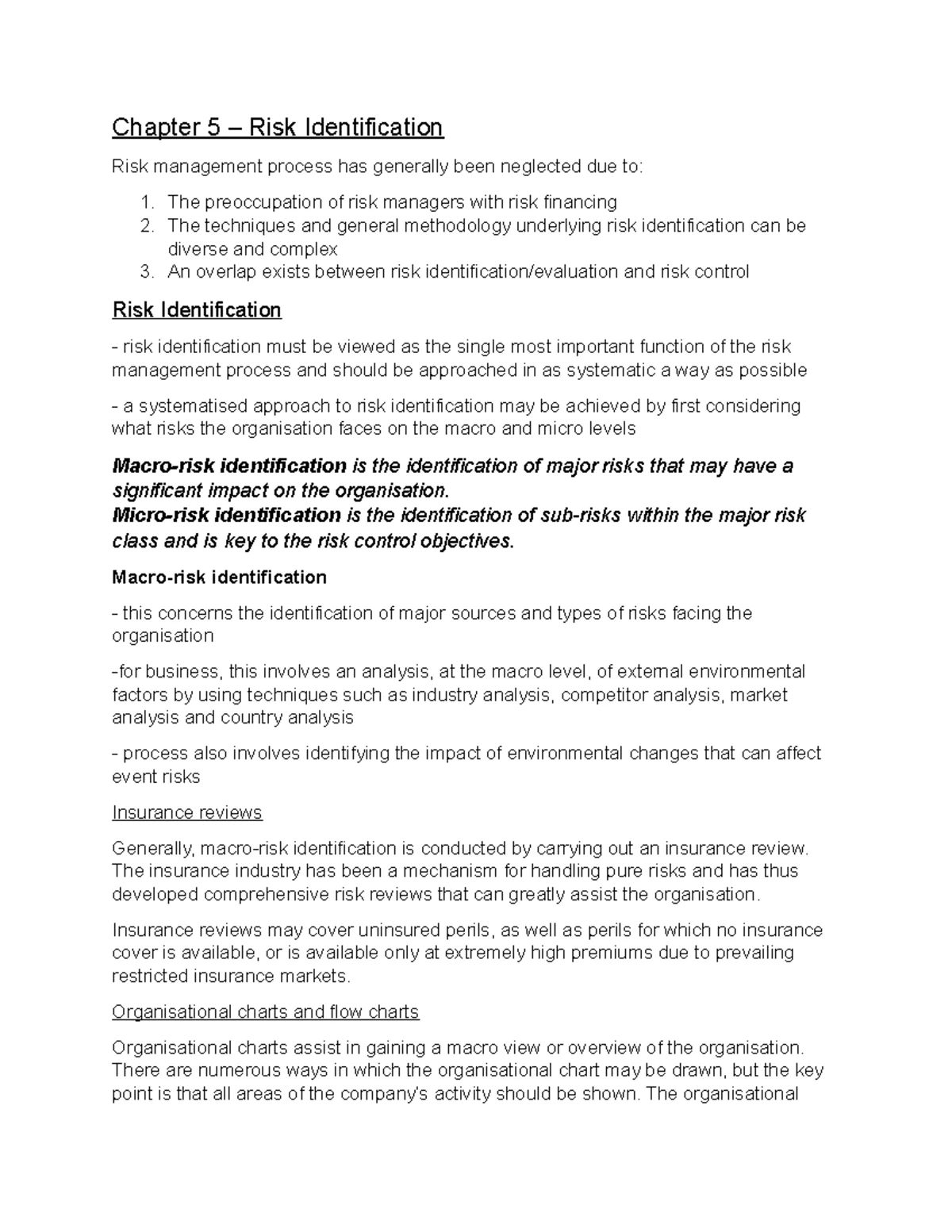 Chapter 10 – Risk Retention - Chapter 10 – Risk Retention Unfunded ...