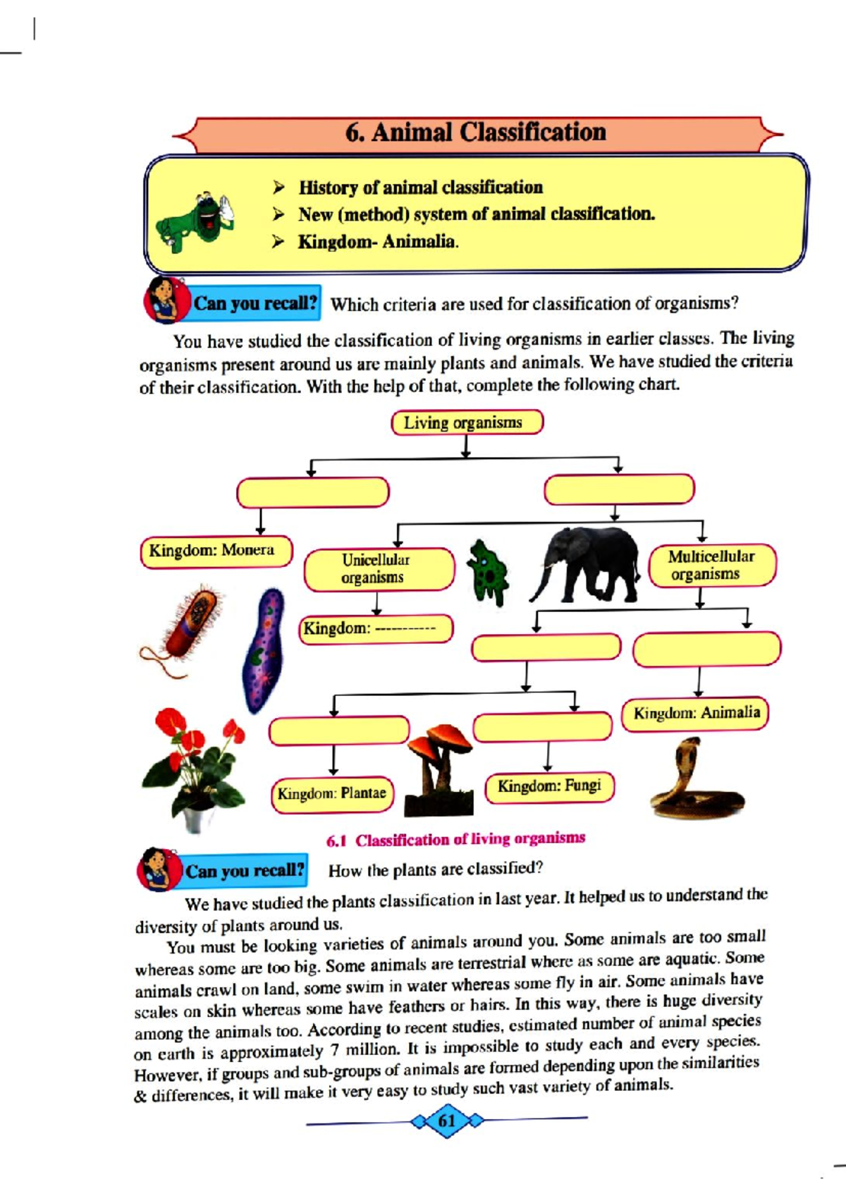 6. Classification of Animals: History and Criteria in Biology - Studocu