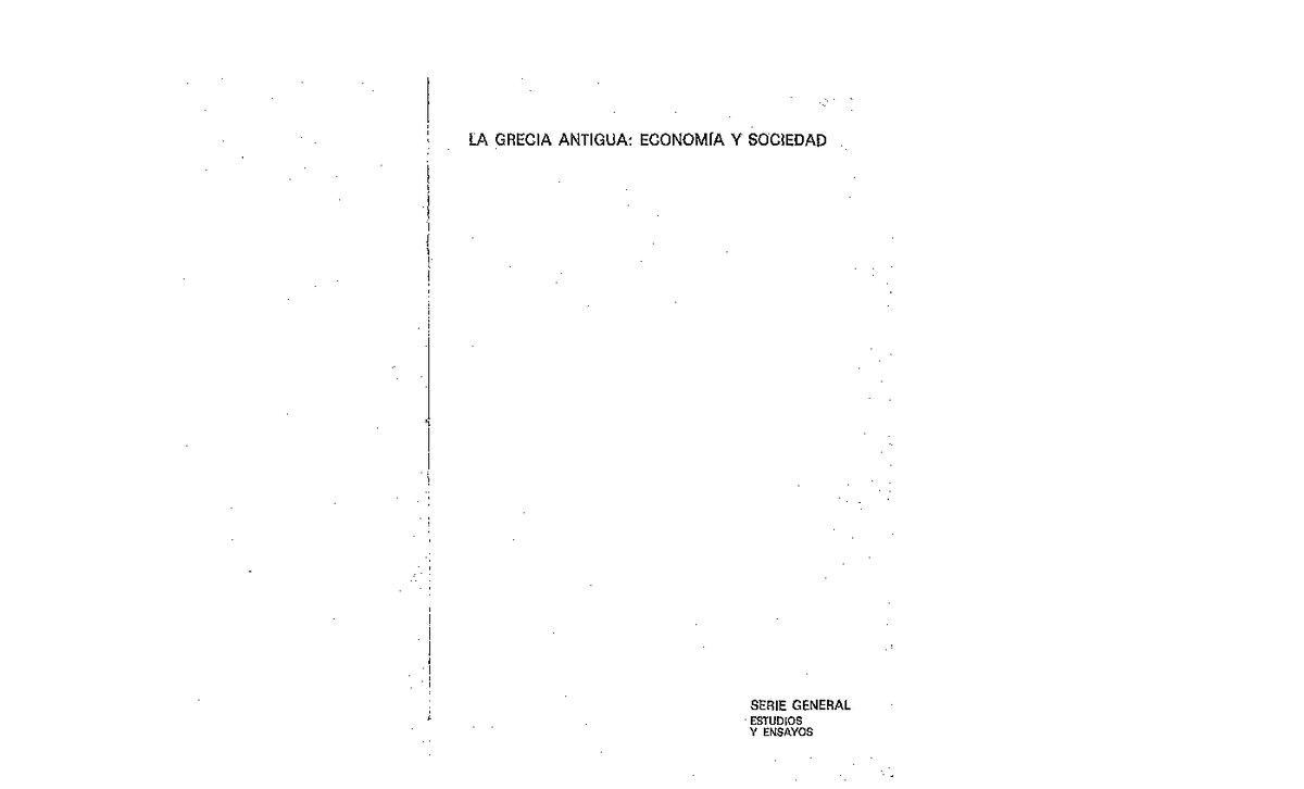 Moses finley la grecia antigua economia y sociedad - historia de la ...