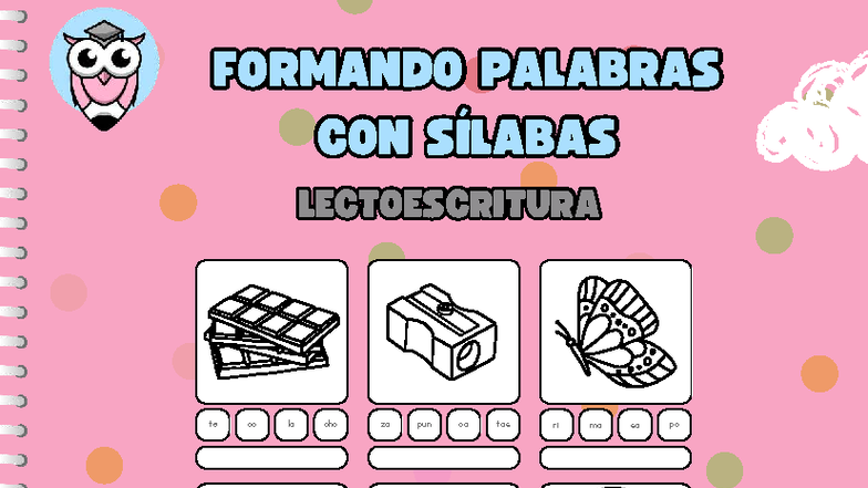 Cuadernillo de Ejercicios de Conciencia Silábica - Nombre: FORMANDO ...