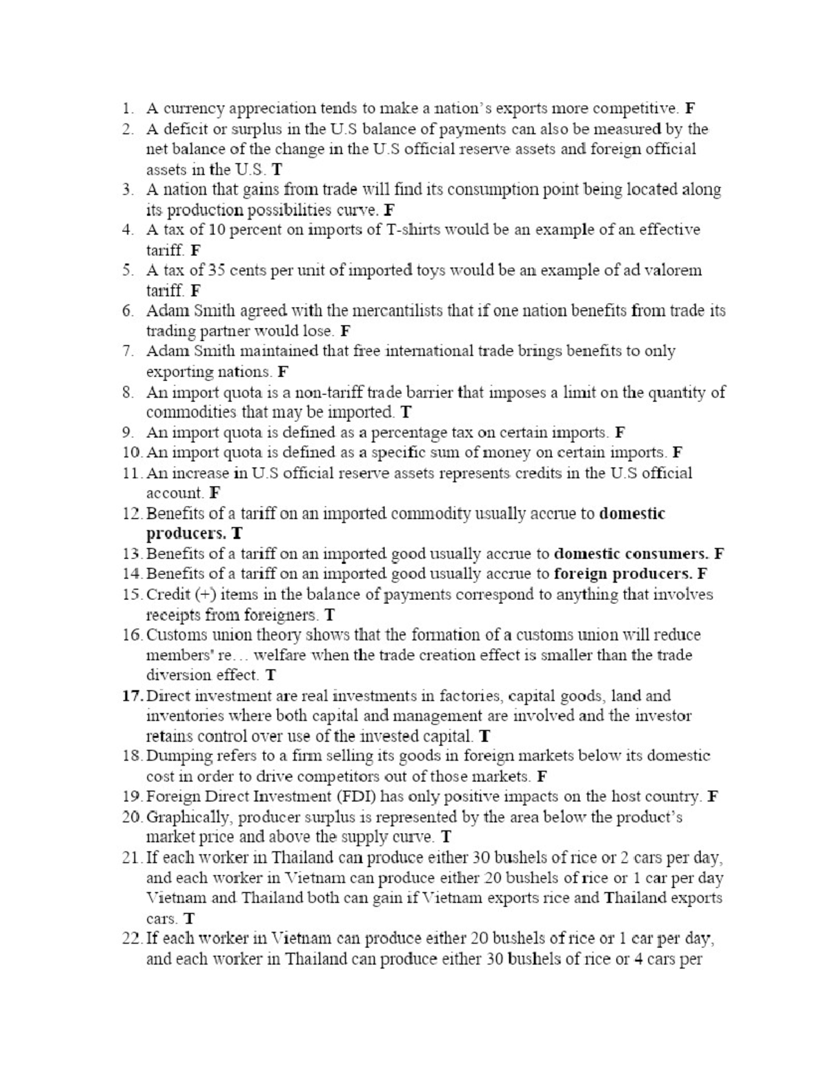 ECON 101: Trade Concepts and Balance of Payments Analysis - Studocu