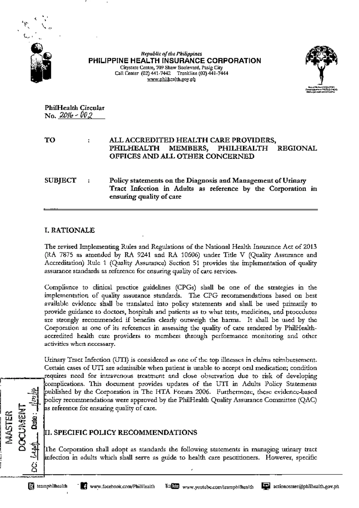 DOH UHC 2023 Survey Concept Note for Monitoring & Evaluation - Studocu