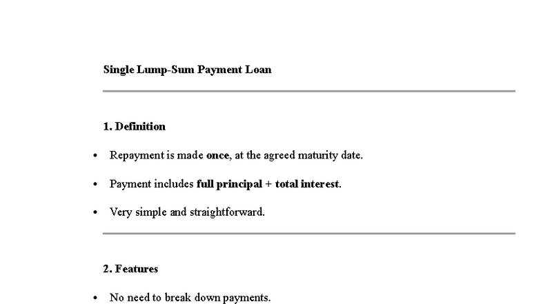 Single Payment Loan Overview: Definition, Features & Interest ...