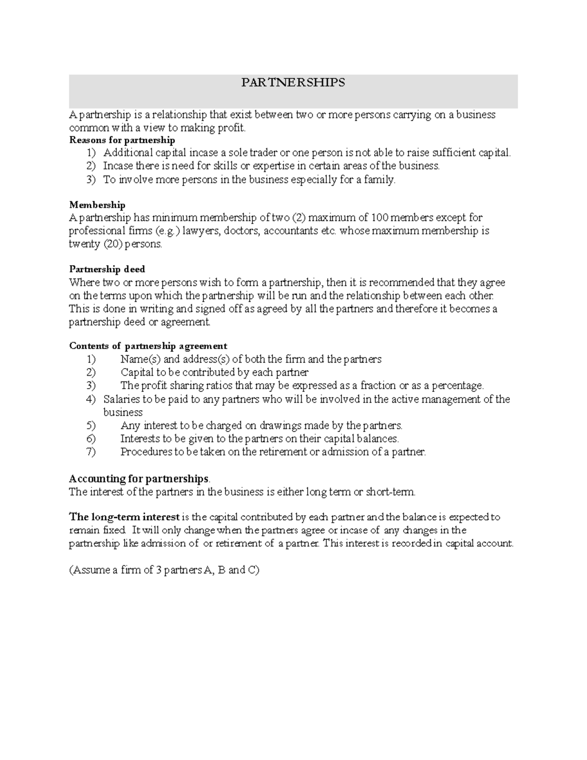 Lesson 1: Partnership Accounts in Financial Accounting 2 - Studocu