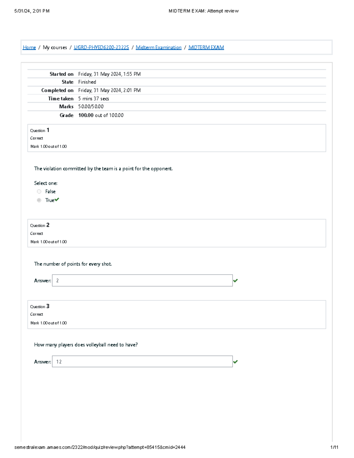 Team Sports UGRD-PHYED6200-2322S Midterm Exam Review Notes - Studocu