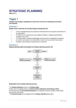 [Solved] Introduction about Strategic leaders can analyse a particular ...