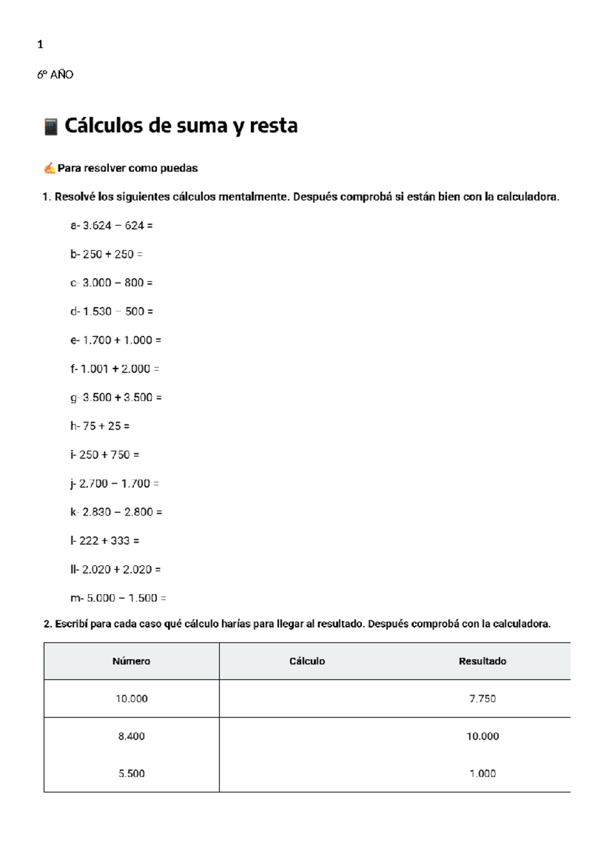 Secuencia Matemática 6°: Multiplicación y División por 10 y 100 - Studocu
